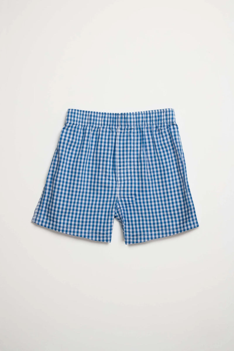 Banana London Kids Navy Blue Gingham Boxer– Willow & Wolf Marlborough