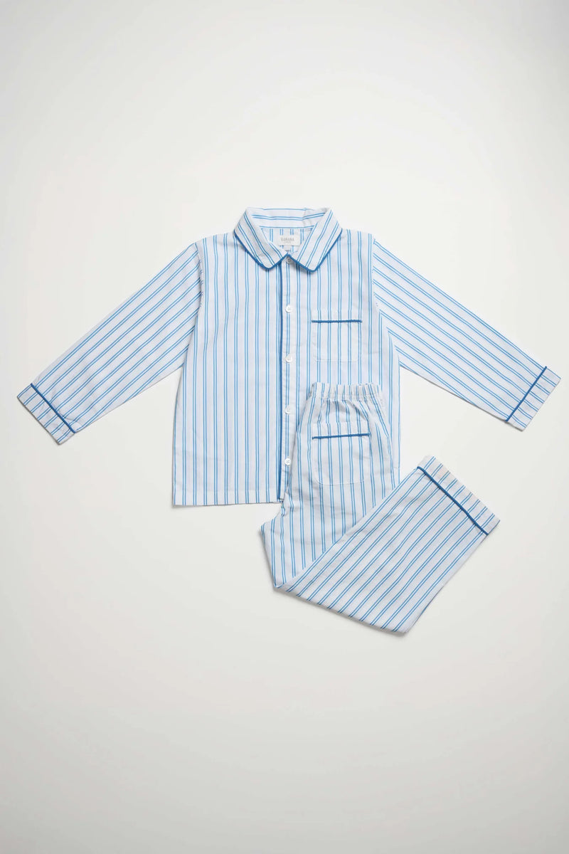 Banana London Kids Blue French Stripe Pyjamas– Willow & Wolf Marlborough