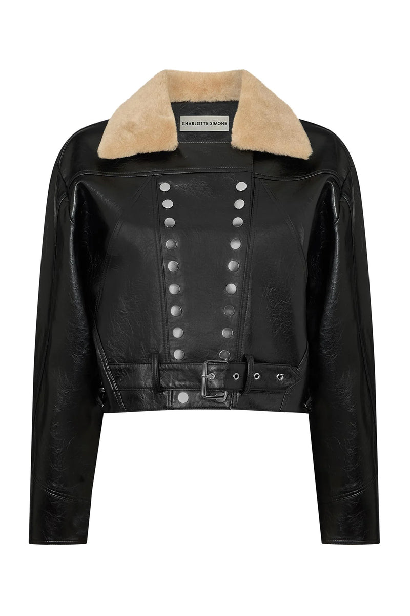 Charlotte Simone Ziggy Jacket in Black and Silver– Willow & Wolf ...