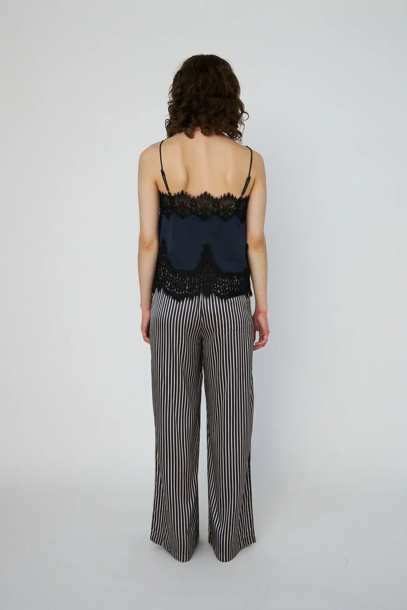 Stella Nova Delicate Lace Top in Ultra Navy– Willow & Wolf Marlborough