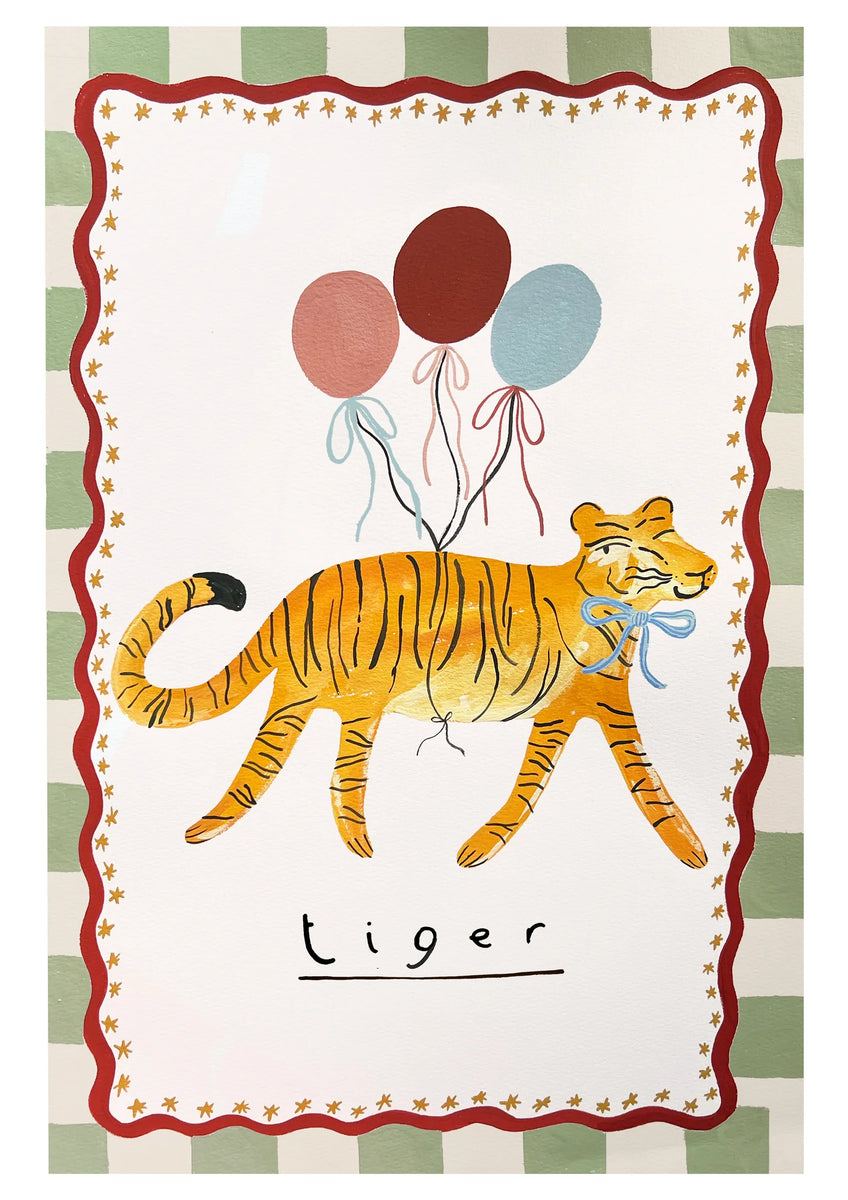 Yaya Studios Tiger Framed Print– Willow & Wolf Marlborough