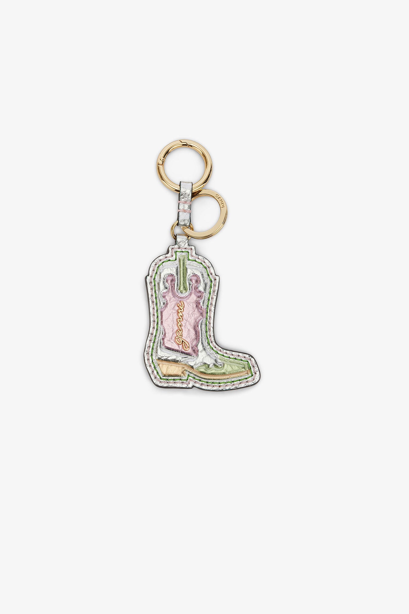Ganni Western Boot Keyring in Metallic– Willow & Wolf Marlborough
