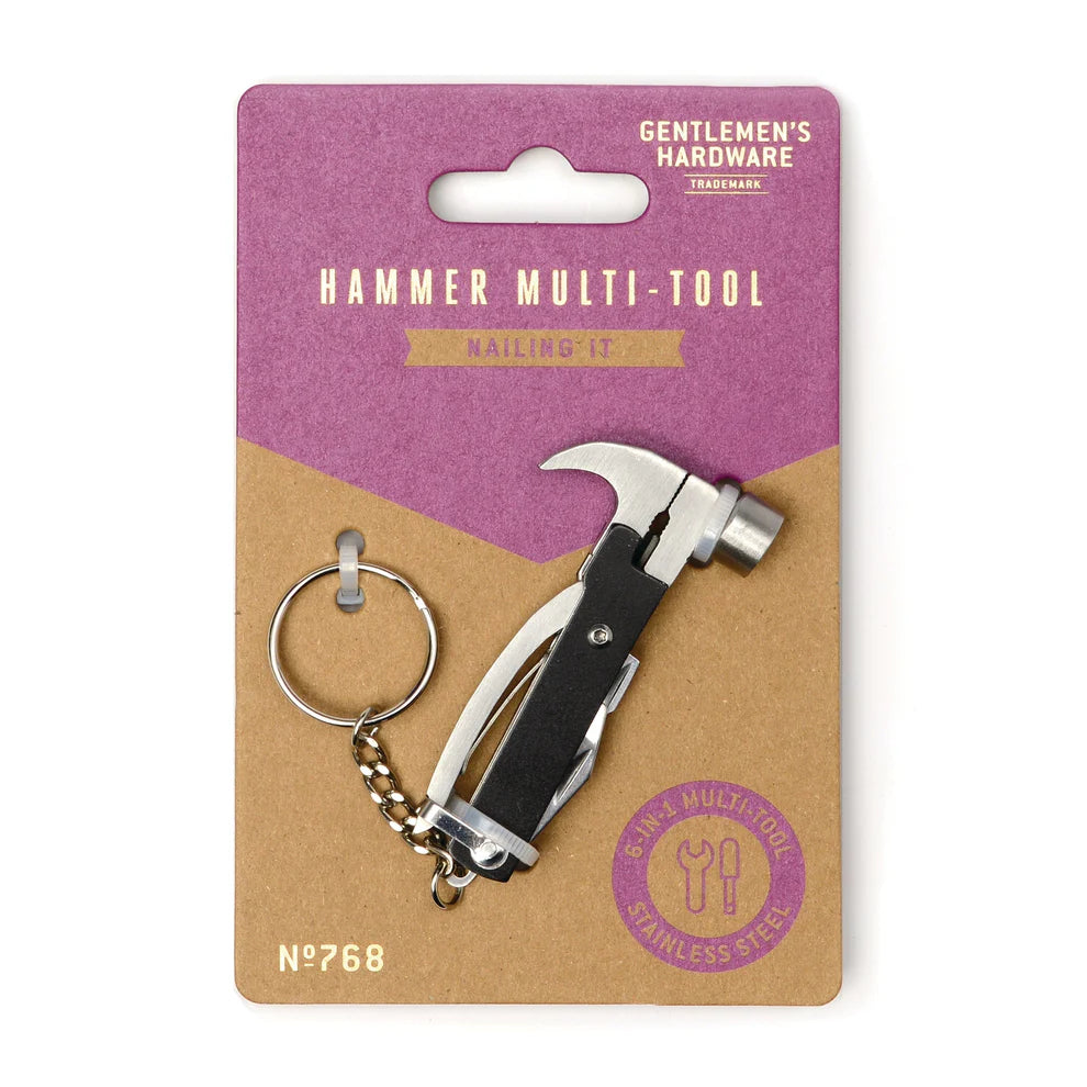 Designworks Gentlemen's Hardware Mini Hammer Multi-Tool– Willow & Wolf ...