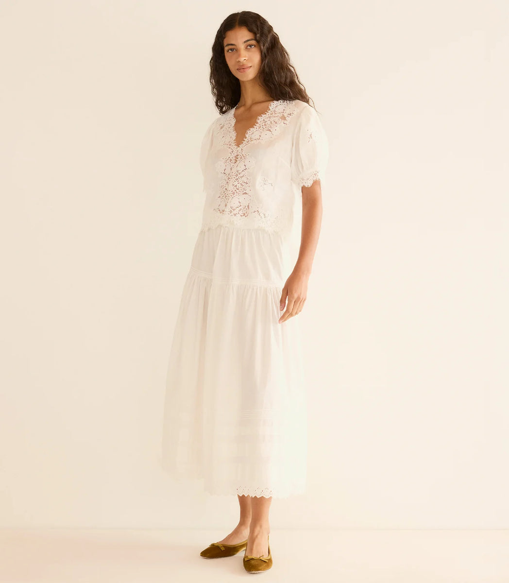 Doen Idella Top in Salt– Willow & Wolf Marlborough