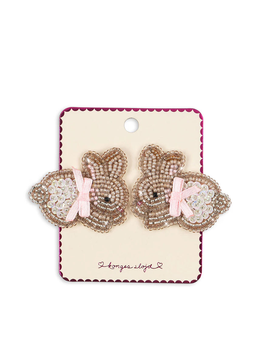Konges Slojd 2 Pack Beaded Bunny Hair Clips– Willow & Wolf Marlborough