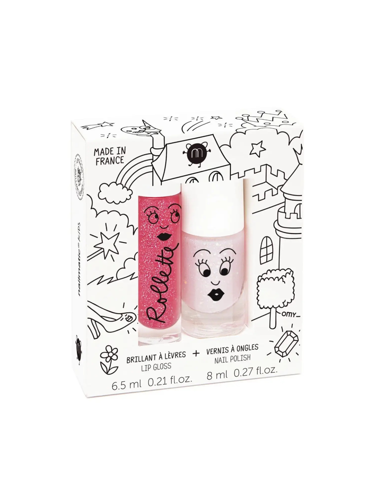 Nailmatic Fairytales Polish & Lip Gloss Duo in Raspberry / Polly ...