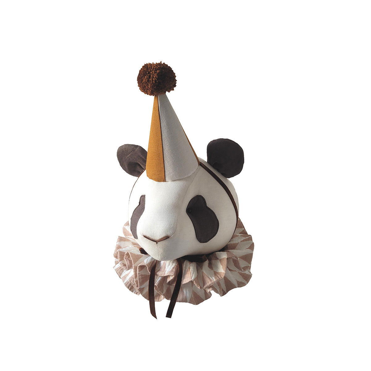 Linen Panda Head in Cream– Willow & Wolf Marlborough