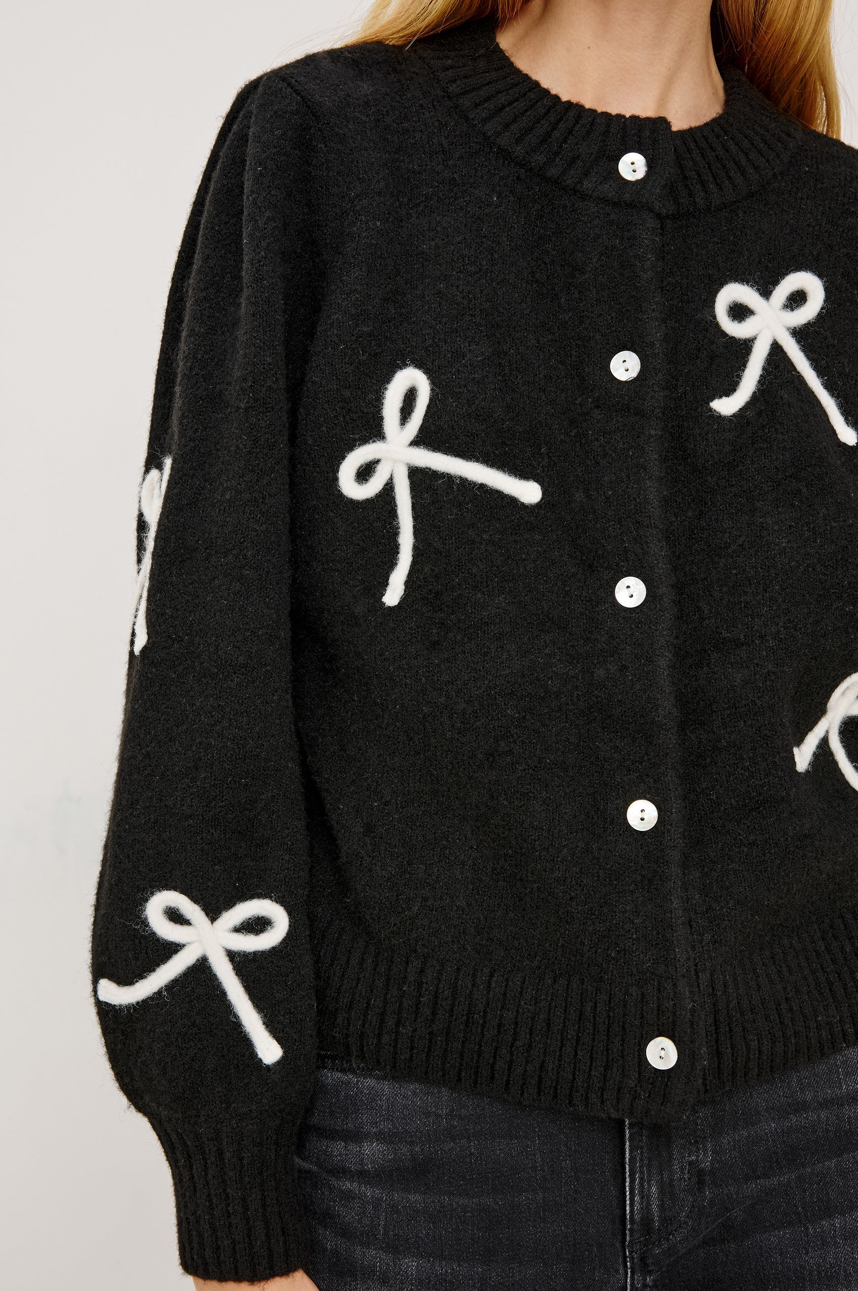 Rails Francesca Cardigan in Black– Willow & Wolf Marlborough