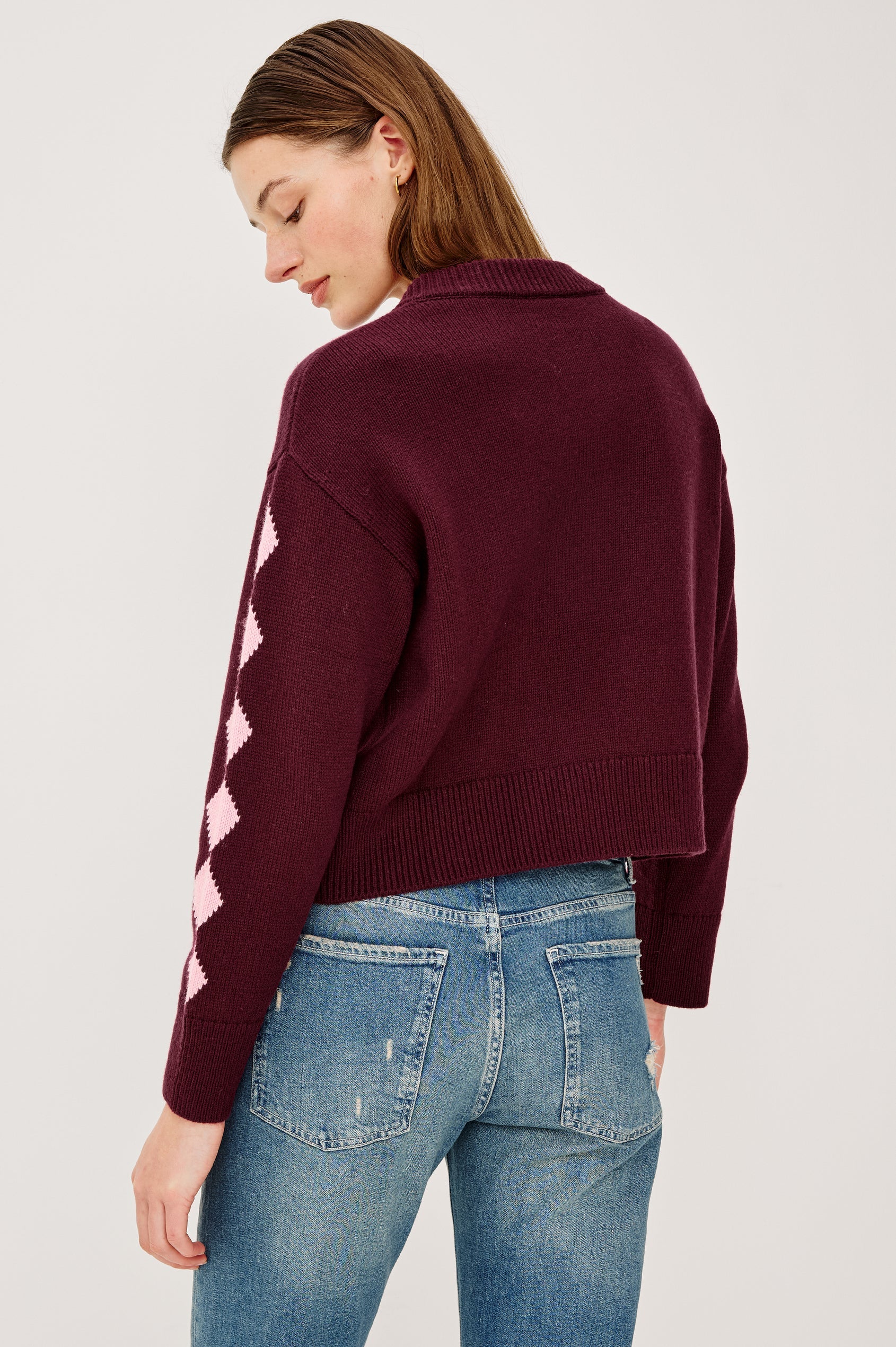 Rails Mavie Embroidered Knit Cardigan in Garnet– Willow & Wolf Marlborough