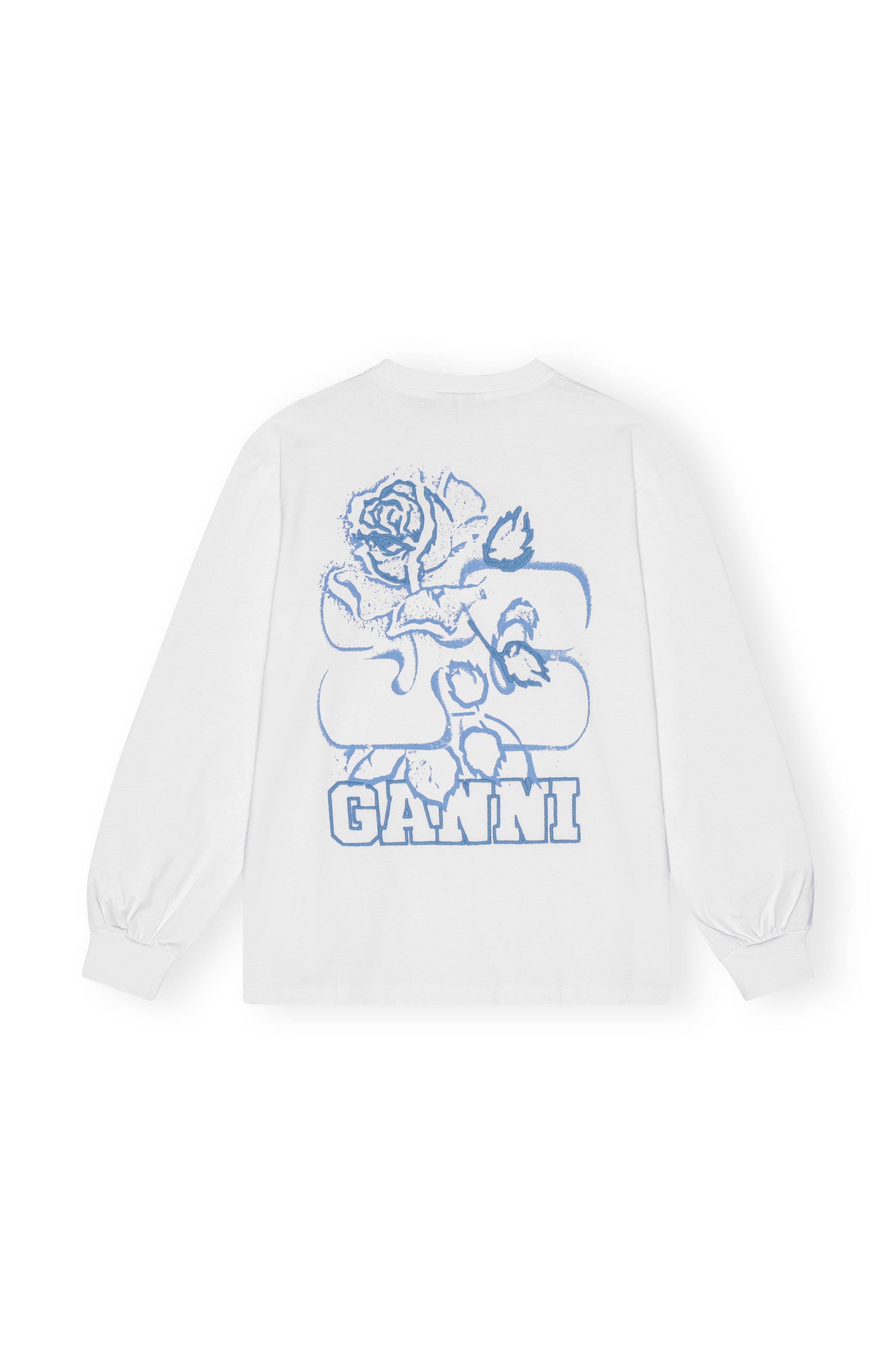 Ganni Future Heavy Jersey Rose Long Sleeve T-Shirt– Willow & Wolf ...