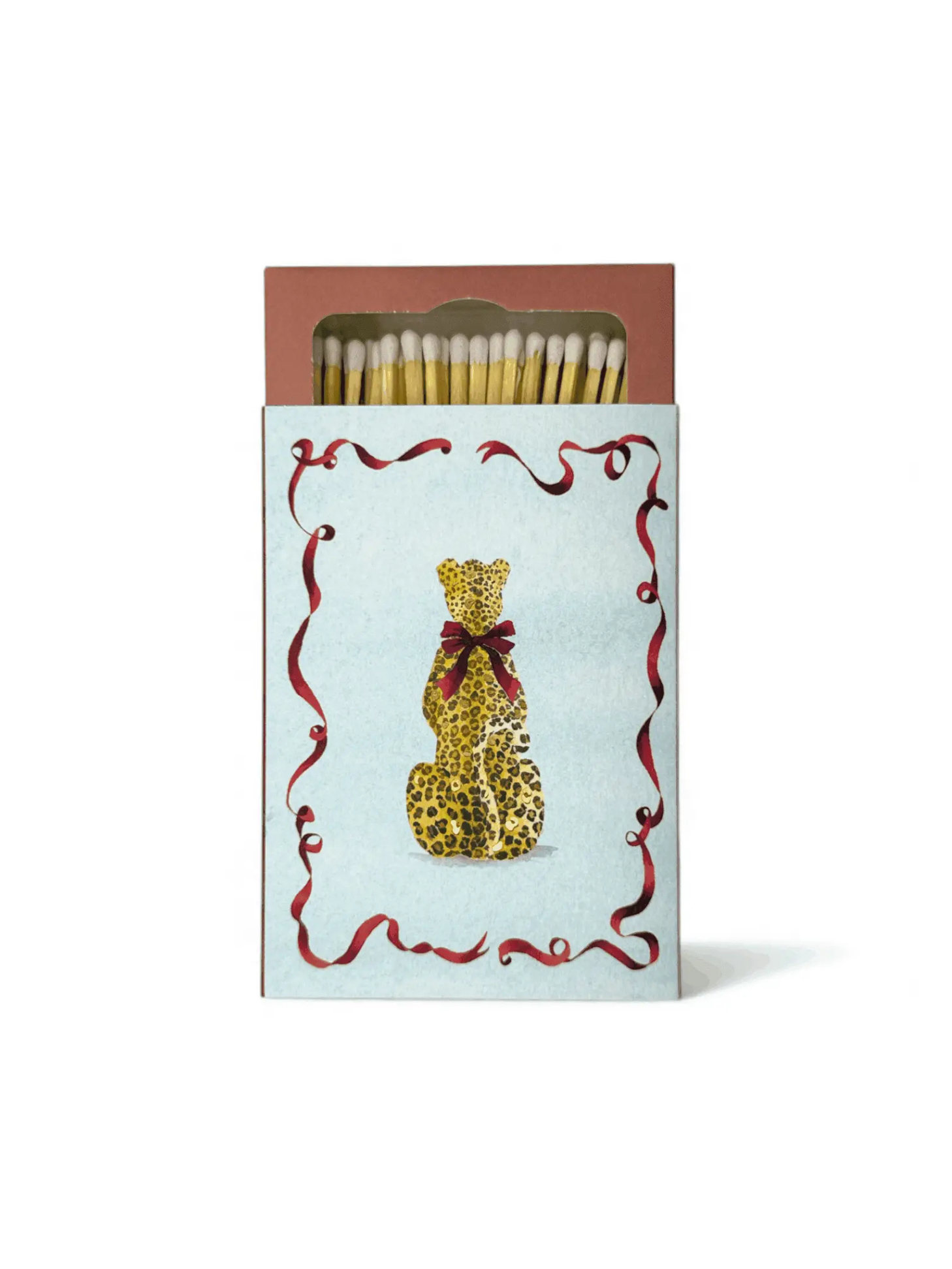 The Matchbox Maker Leopard With A Bow Matches– Willow & Wolf Marlborough