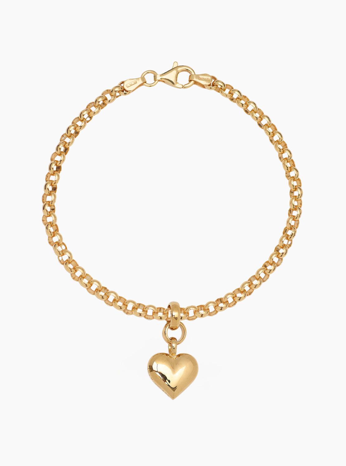 Tilly Sveaas Small Gold Heart on Belcher Bracelet– Willow & Wolf ...